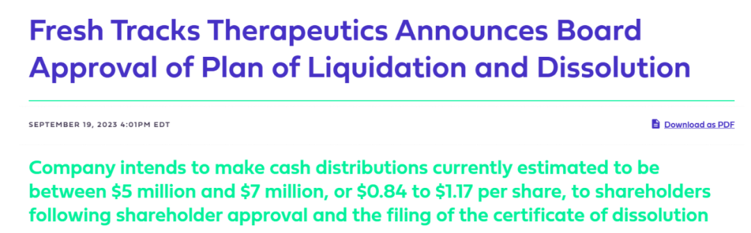清算解散，这家专注开发FIC自免疗法的biotech或将走到尽头医药新闻-ByDrug-一站式医药资源共享中心-医药魔方