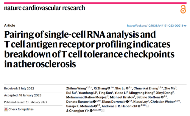 尹长军教授团队研究成果发表在Nature Cardiovascular Research医药新闻-ByDrug-一站式医药资源共享中心-医药魔方