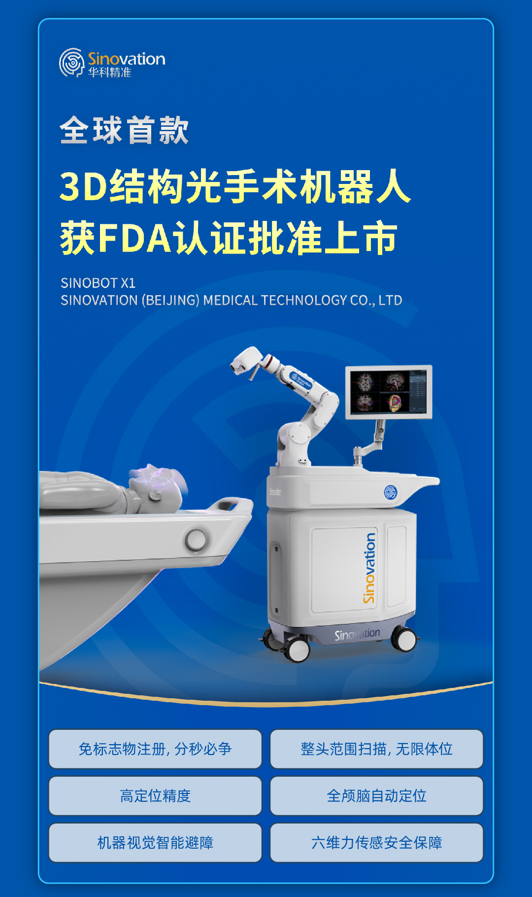 华科精准全球首款3D结构光手术机器人获FDA批准医药新闻-ByDrug-一站式医药资源共享中心-医药魔方