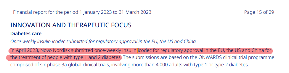 每周1次！诺和诺德超长效胰岛素icodec申报上市医药新闻-ByDrug-一站式医药资源共享中心-医药魔方