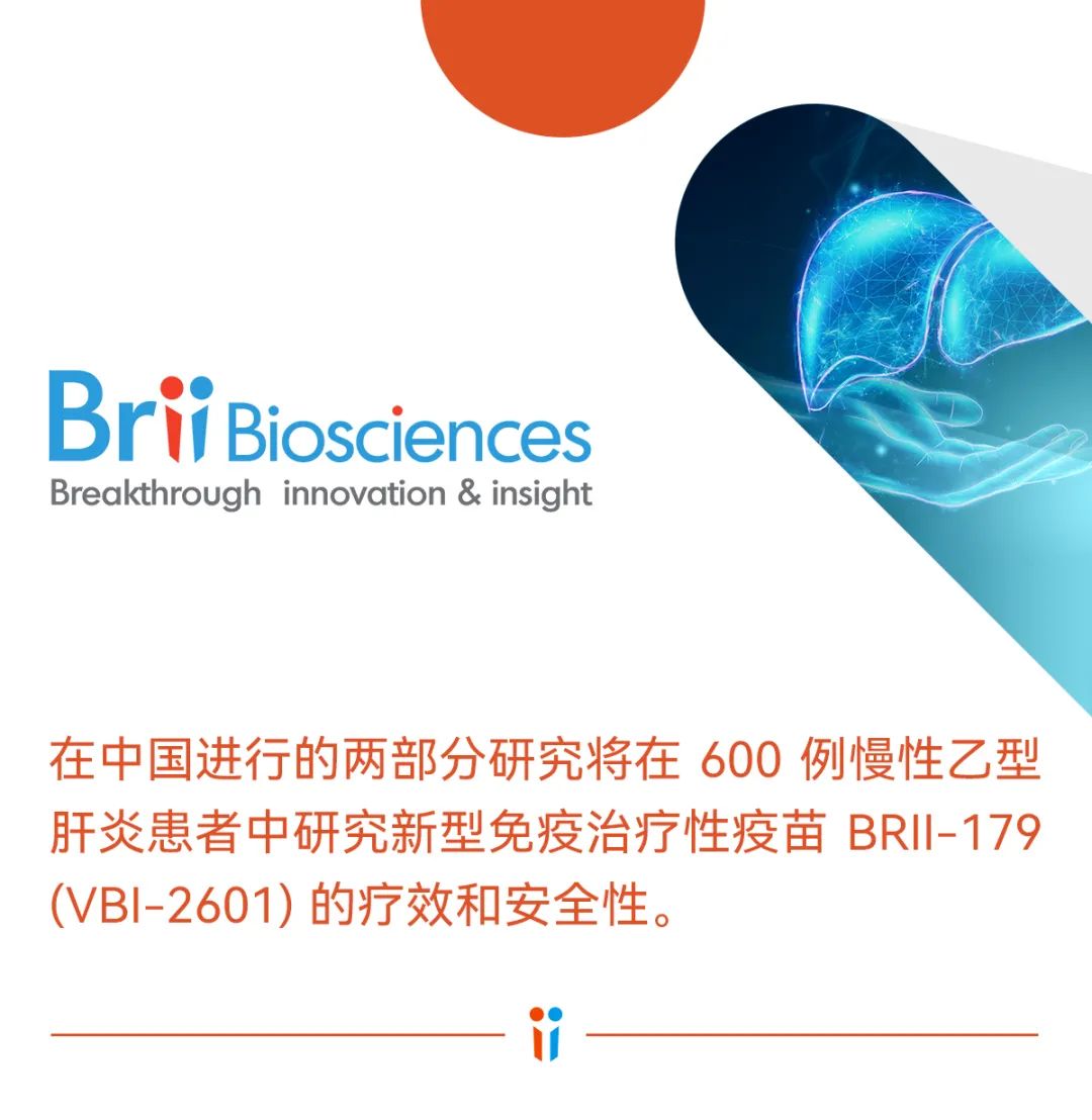 腾盛博药宣布BRII-179 (VBI-2601) 用于慢性乙型肝炎功能性治愈的2a/2b期临床试验完成首例受试者给药医药新闻-ByDrug ...