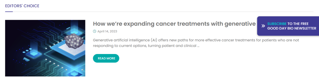 Bio News｜生成式AI亮相AACR大会，赋能创新肿瘤疗法开发医药新闻-ByDrug-一站式医药资源共享中心-医药魔方