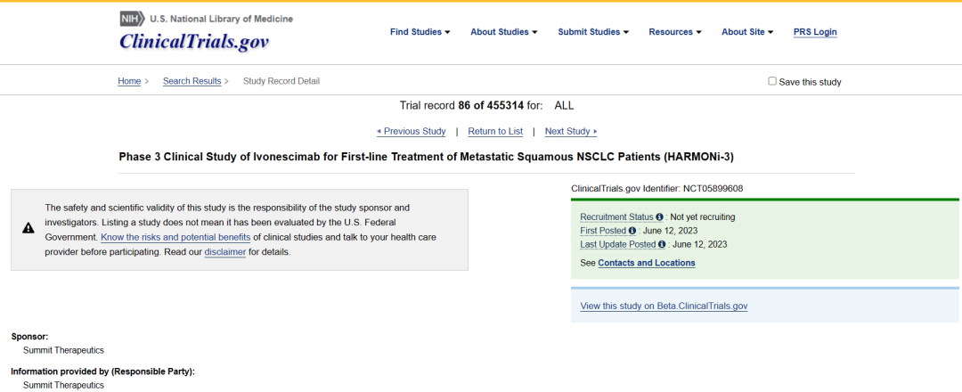 Summit启动依沃西单抗头对头K药一线治疗NSCLC III期研究医药新闻-ByDrug-一站式医药资源共享中心-医药魔方