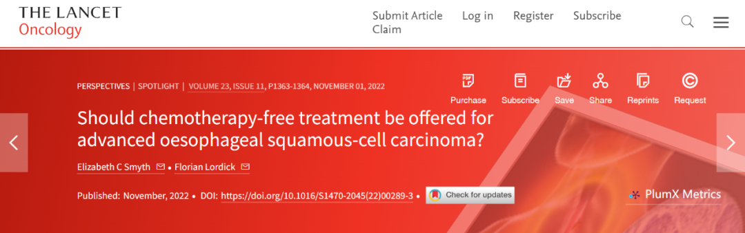 晚期食管鳞癌“去化疗”？由CheckMate-648研究引起的讨论医药新闻-ByDrug-一站式医药资源共享中心-医药魔方