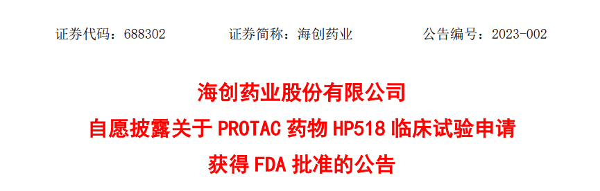 海创药业口服AR PROTAC在美获批临床医药新闻-ByDrug-一站式医药资源共享中心-医药魔方