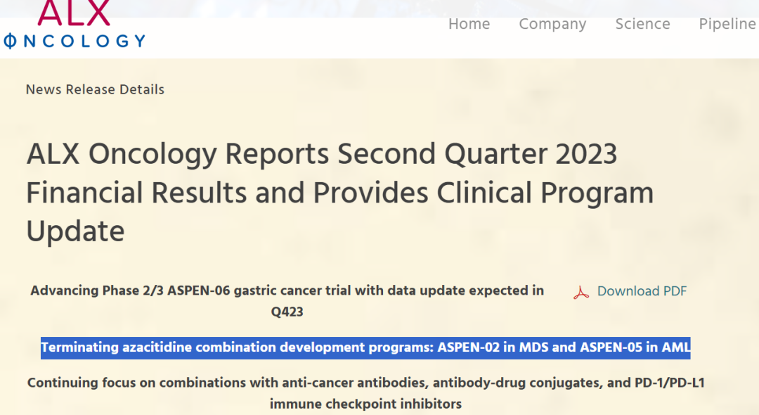 ALX Oncology终止CD47抑制剂两项临床研究医药新闻-ByDrug-一站式医药资源共享中心-医药魔方