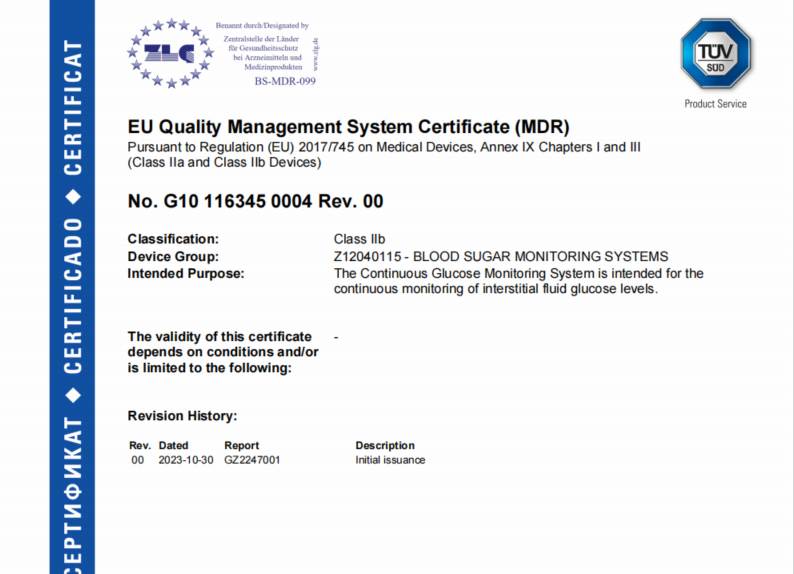 SHC Portfolio丨硅基仿生获批欧盟CE MDR证书，引领中国CGM技术新篇章医药新闻-ByDrug-一站式医药资源共享中心-医药魔方