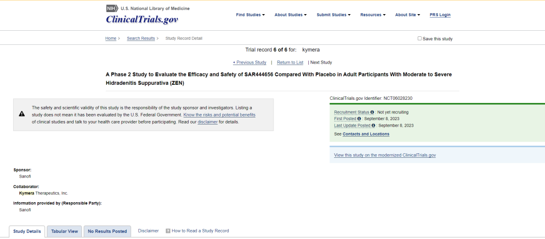 Kymera及其合作伙伴赛诺菲公布计划于2023年第四季度启动IRAK4降解剂KT474在HS的2期临床试验医药新闻-ByDrug-一站式医药资源共享中心-医药魔方