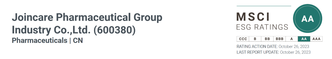 ESG表现亮眼 健康元MSCI评级跃升至AA级医药新闻-ByDrug-一站式医药资源共享中心-医药魔方