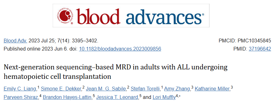 NGS-MRD在接受造血细胞移植的成人ALL中的预后价值医药新闻-ByDrug-一站式医药资源共享中心-医药魔方