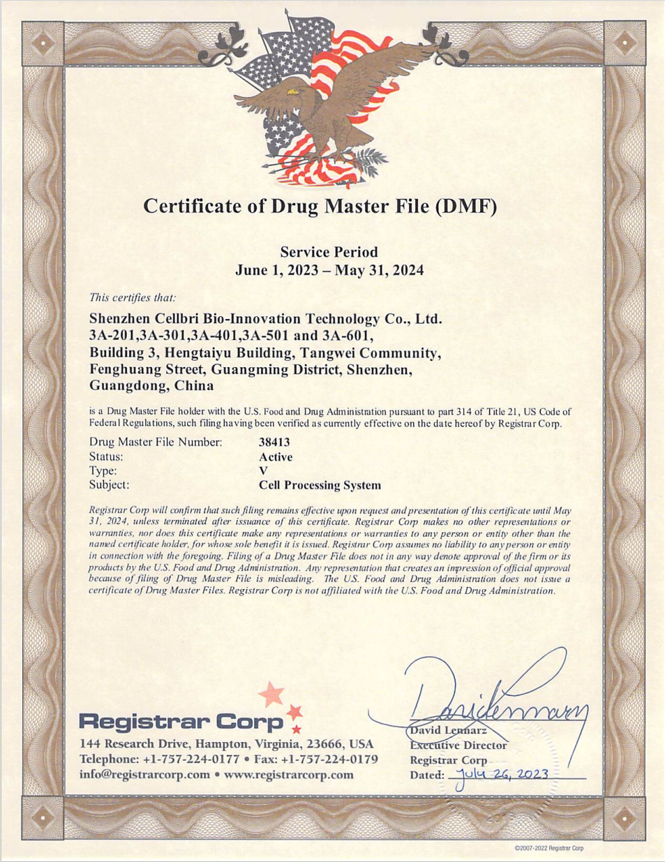 德联Portfolio | 国产首个Gentle Flex系列细胞处理系统完成FDA DMF备案医药新闻-ByDrug-一站式医药资源共享中心-医药魔方