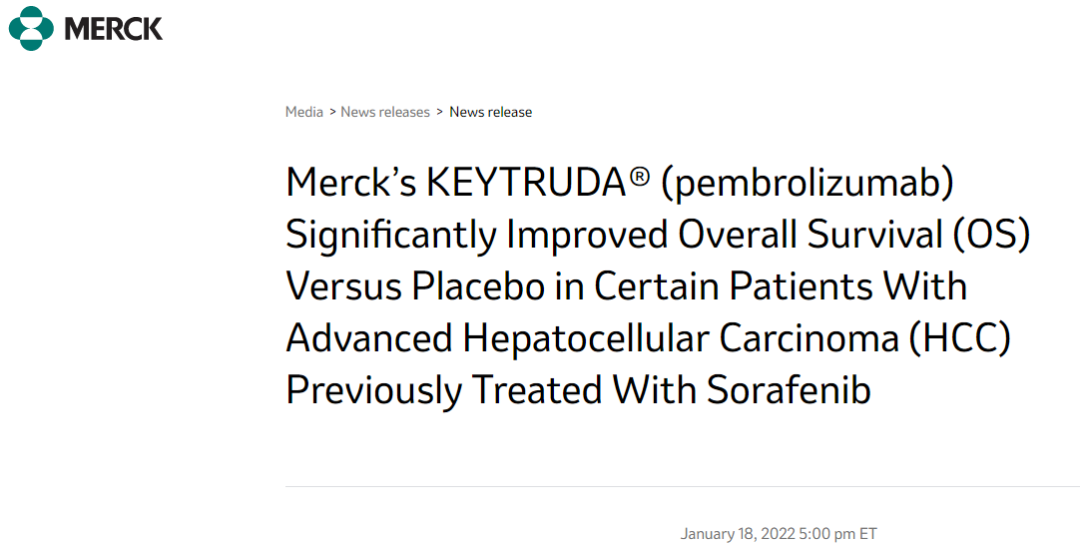 肝细胞癌二线治疗！Keytruda临床结果积极医药新闻-ByDrug-一站式医药资源共享中心-医药魔方