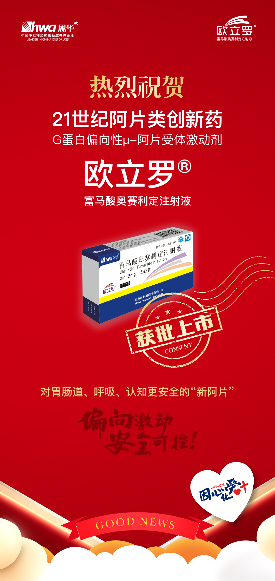 全球首个偏向性µ-阿片受体激动剂富马酸奥赛利定注射液（TRV130）在华获批，中国急性疼痛患者迎来新选择医药新闻-ByDrug-一站式医药资源 ...