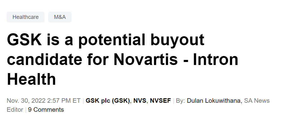 诺华开启大并购，GSK或成为潜在目标？医药新闻-ByDrug-一站式医药资源共享中心-医药魔方