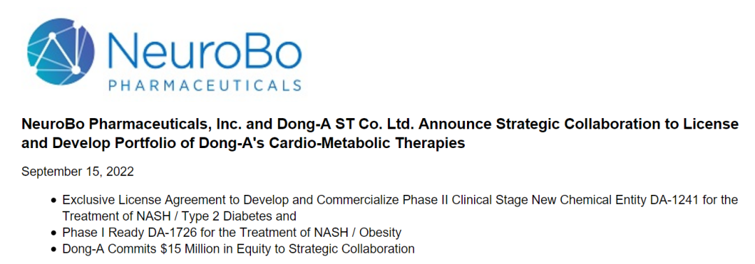 NeuroBo引进GPR119和GLP-1R/GCGR激动剂，入局糖尿病领域医药新闻-ByDrug-一站式医药资源共享中心-医药魔方