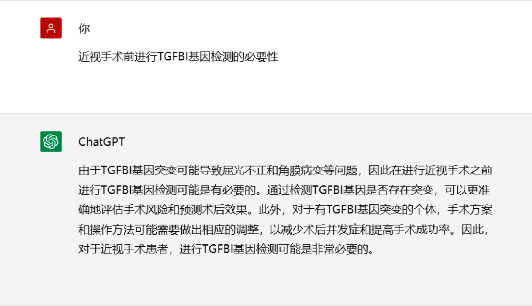 震惊！ChatGPT回答近视手术术前TGFBI基因检测问题，核心观念与一线专家高度吻合医药新闻-ByDrug-一站式医药资源共享中心-医药魔方