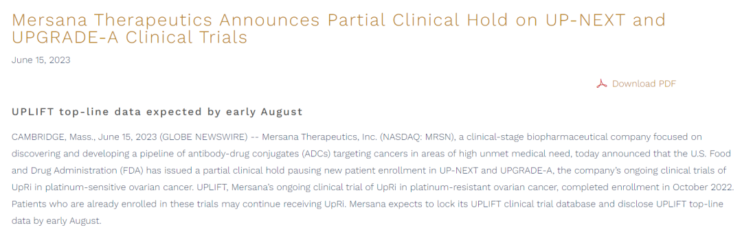 5例患者死亡，NaPi-2b ADC两项临床研究被FDA部分暂停医药新闻-ByDrug-一站式医药资源共享中心-医药魔方